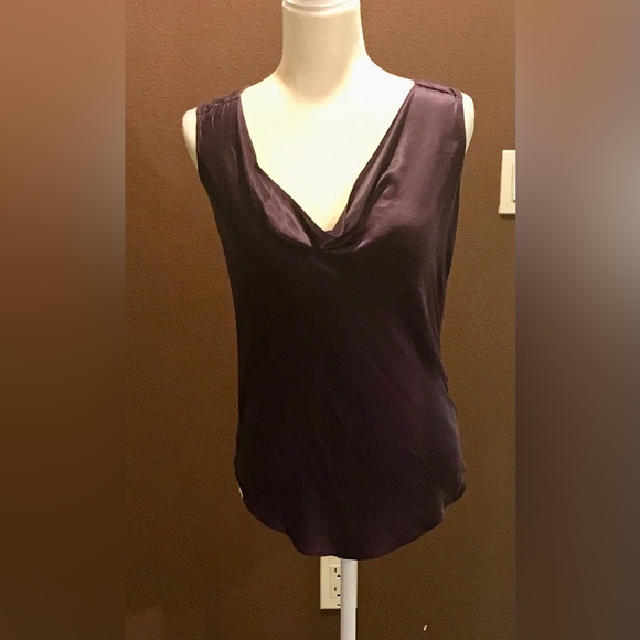Theory | Tops | Theory Silk Purple Sleeveless Top Size Small | Poshmark